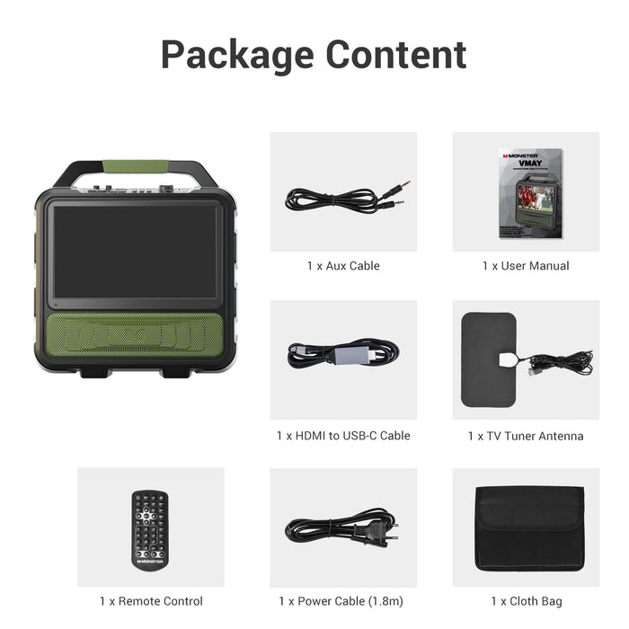 Monster VMay Portable Outdoor TV